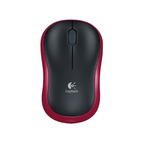 Беспроводная компактная мышь Logitech Wireless Mouse M185, красный