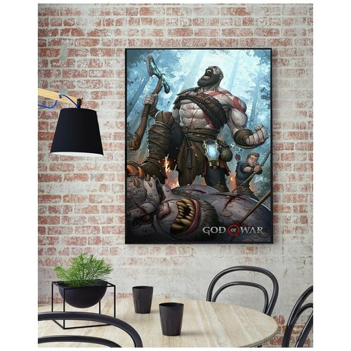 Плакат "God of War" (Постер) 60*40см