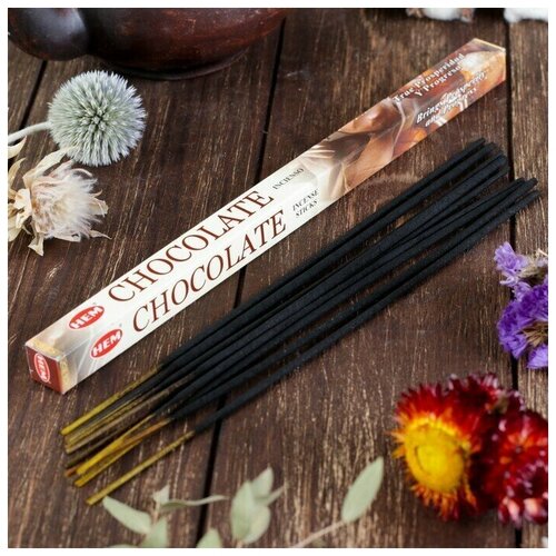 Благовония "Chocolate" (Шоколад), четырехгранник, 8 палочек, 3 шт