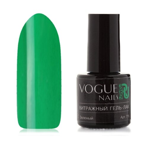 Vogue Nails Гель-лак Витражные, 6 мл, зеленый
