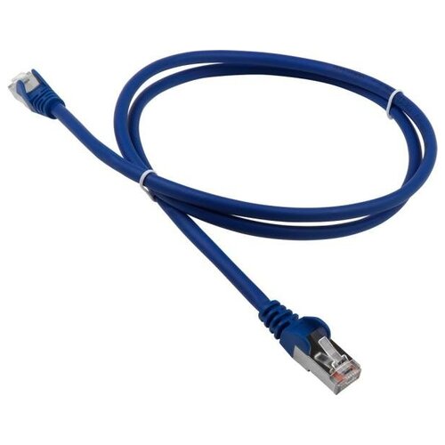 Патч-корд RJ45 - RJ45, 4 пары, FTP, категория 5е, 3 м, синий LSZH, LANMASTER LAN-PC45/S5E-3.0-BL