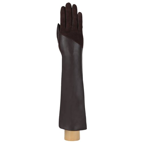 Перчатки  FABRETTI, размер 7.5, коричневый