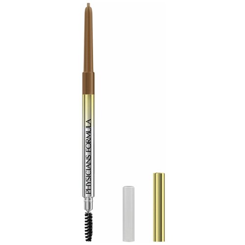 Ультратонкий выдвижной карандаш для бровей / коричневый / Physicians Formula Eye Booster Slim Brow Pencil