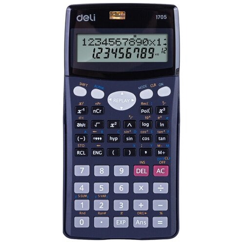 DELI Калькулятор научный E1705 черный 10+2-разр. 1460089