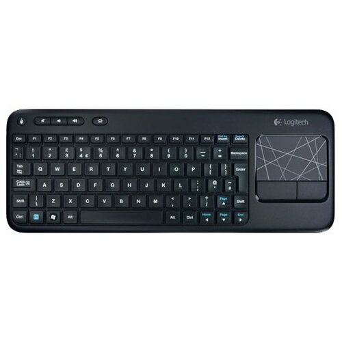 Беспроводная клавиатура Logitech Wireless Touch Keyboard K400 Black USB черный