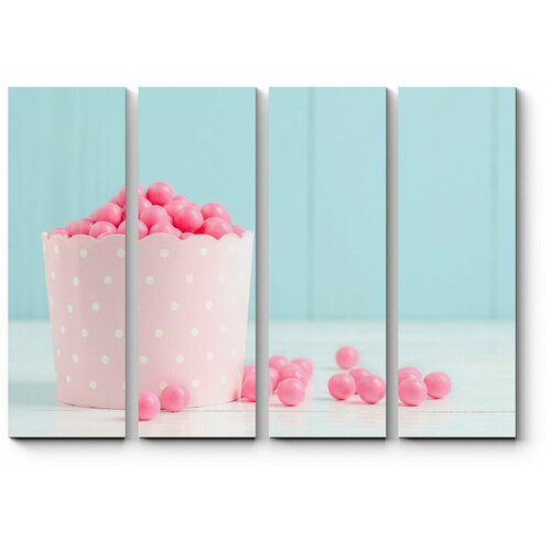 Модульная картина Розовые конфетки 70x53