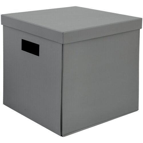 Коробка складная 31x31x30 см картон цвет серый