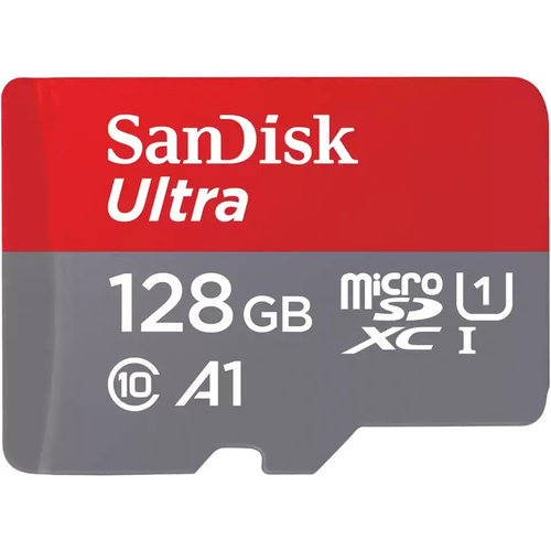 Карта памяти SanDisk 128GB microSDXC Class 10 Ultra UHS-I A 1 (140 Mb/s) + SD адаптер