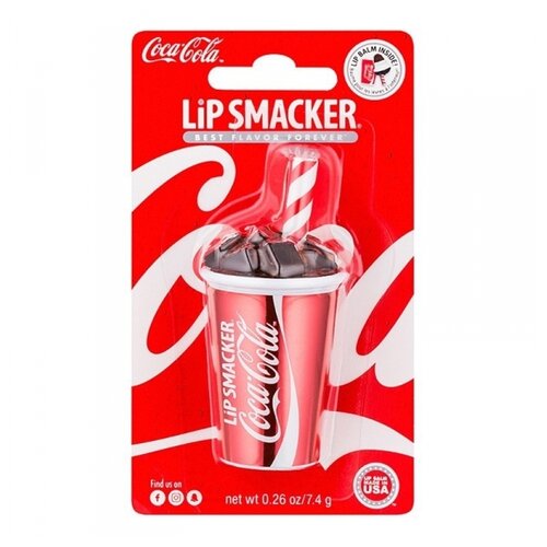 Lip Smacker Бальзам для губ с ароматом Coca-Cola, красный