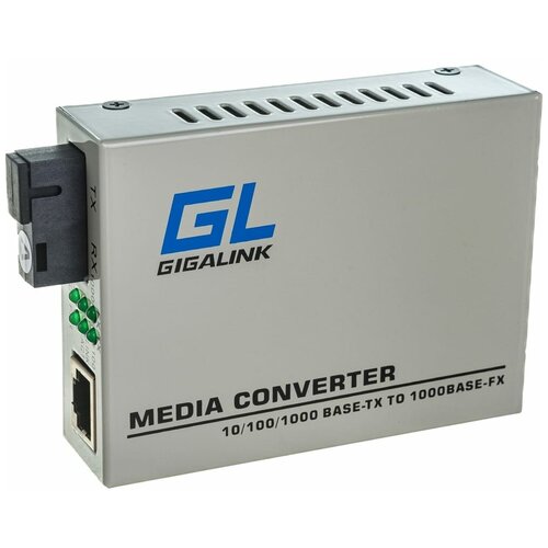 Медиаконвертер GIGALINK (GL-MC-UTPF-SC1G-18SM-1310-N)