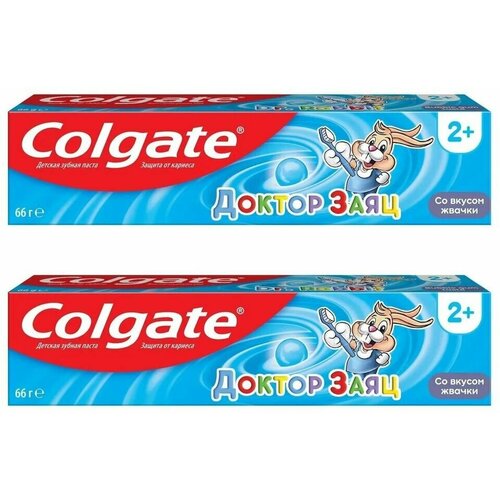 Colgate Зубная паста детская Доктор Заяц, вкус жвачки, 50 мл