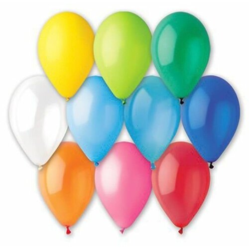 Воздушные шарики 14", пастель, набор 100 шт, цвета