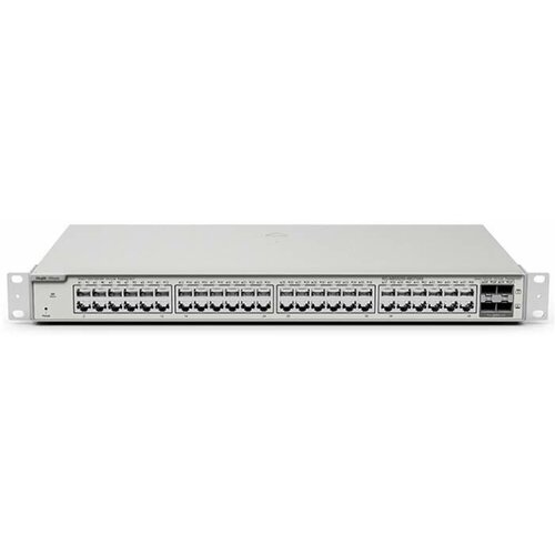 Ruijie Reyee 48-Port 10G L2+ Managed Switch, 48 Gigabit RJ45 Ports, 4 *10G SFP+ Slots,19-inch Rack-mountable Steel Case, Static Routing