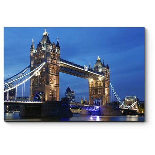Модульная картина Тауэрский мост на закате дня, Лондон 50x33