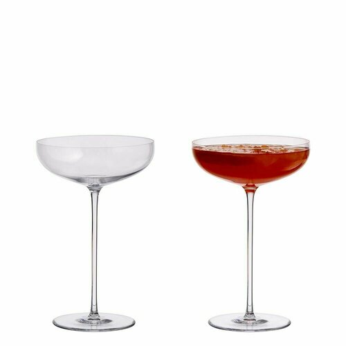 Набор бокалов для коктейлей 2 штуки Halimba Crystal Champagne-Cocktail Glass, 140 мл, прозрачные