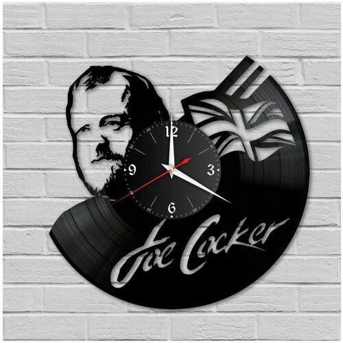 Настенные часы из виниловой пластинки Joe Cocker/виниловые/из винила/часы пластинка/ретро часы