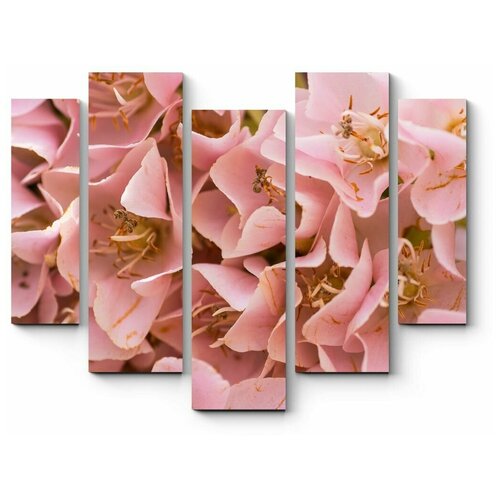 Модульная картина Розовые лепестки101x82