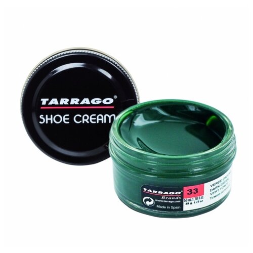 Tarrago Крем-банка Shoe Cream 033 dark green, 50 мл