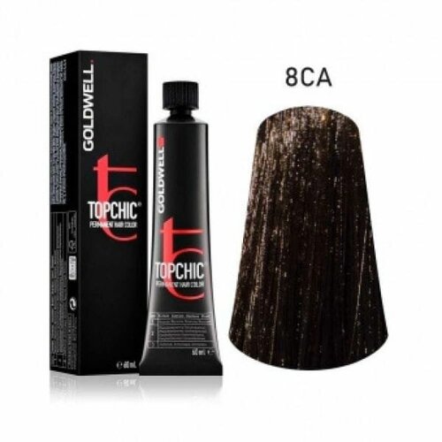 Goldwell Topchic стойкая крем-краска для волос, 8CA холодный пепельный блонд, 60 мл