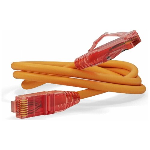 Патч-корд UTP 5E категории 0.15м Hyperline PC-LPM-UTP-RJ45-RJ45-C5e-0.15M-LSZH-OR оранжевый
