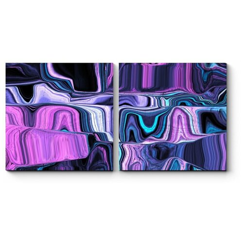 Модульная картина Цветной мрамор 160x80