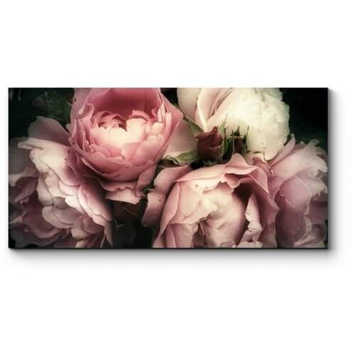 Модульная картина Прекрасные розы 60x30