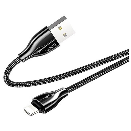 Кабель Hoco USB на Lightning U88 с индикатором. черный
