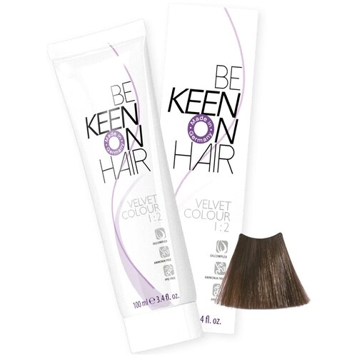 KEEN Be Keen on Hair краска для волос без аммиака Velvet Color, 6.0 dunkelblond, 100 мл