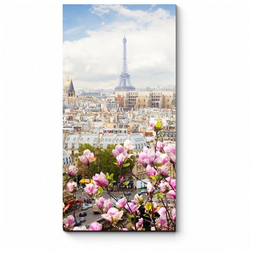 Модульная картина Весна в Париже 70x140