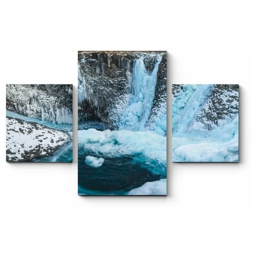 Модульная картина Водопад в плато Путорана 170x111