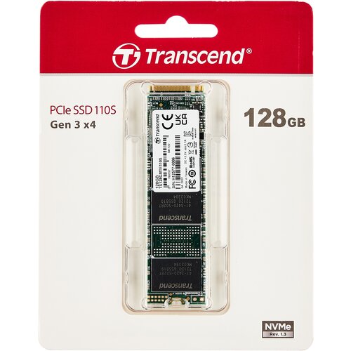 Твердотельный накопитель Transcend 128 ГБ M.2 TS128GMTE110S