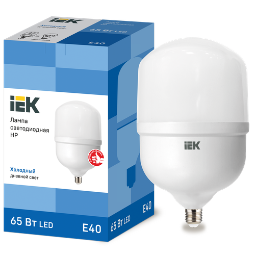 Лампа светодиодная IEK LLE-HP-65-230-65-E40, E40, HP, 65 Вт, 6500 К