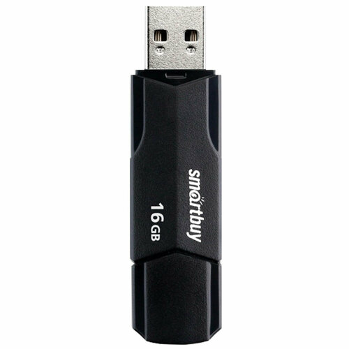 Флеш-диск 16 GB SMARTBUY Clue USB 2.0, черный, SB16GBCLU-K 2 шт .