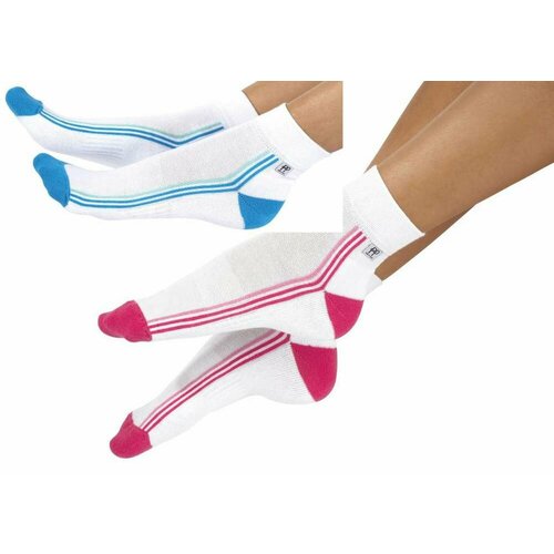 Носки Pretty Polly, размер 35/40, голубой, мультиколор