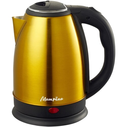 Чайник матрёна MA-002 электрический (1,8 л) стальной желтый