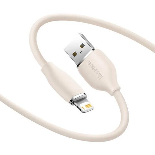 Кабель для быстрой зарядки Baseus Jelly Liquid Silica Gel Fast Charging Data Cable, USB to Lightning, 2.4A, 1.2m, Pink