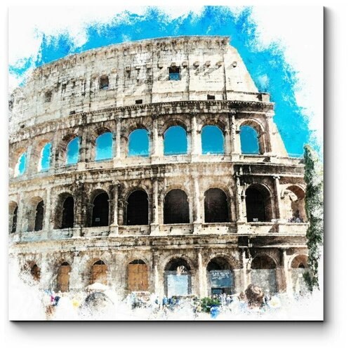 Модульная картина Солнечный Колизей, Рим 60x60