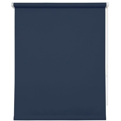 Рулонная штора "Плайн", 43х175 см, цвет синий