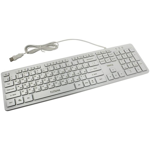Игровая клавиатура Dialog KK-ML17U USB белый, русская