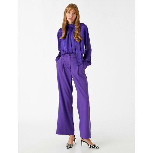 Блуза KOTON, размер 48, фиолетовый