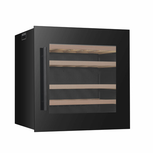 Винный шкаф Vinicole VI30S Чёрный. Однозонный, монотемпературный, компрессорный холодильник для вина