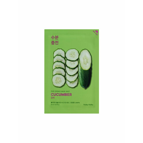 HOLIKA HOLIKA Маска для лица Pure Essence Mask Sheet Cucumber тканевая, 20 мл