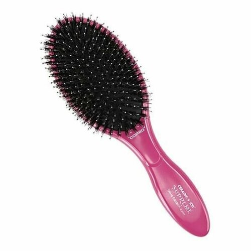 Olivia Garden Щетка для волос розовая с керамической поверхностью и комбинированной щетиной