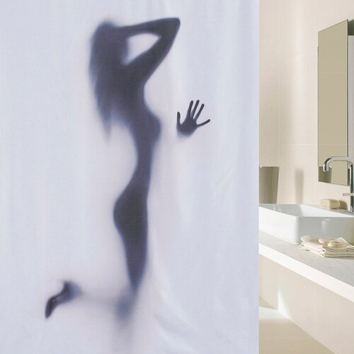 Шторка BRIMIX в ванную комнату фотопечать тень , 180 х200 см