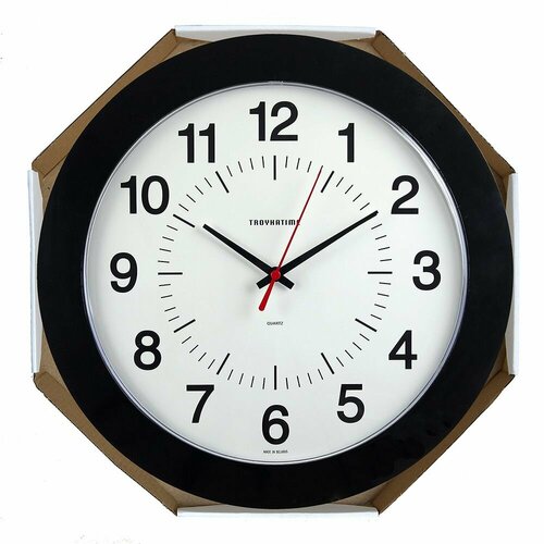 Часы настенные Классика черные d30,5 см
