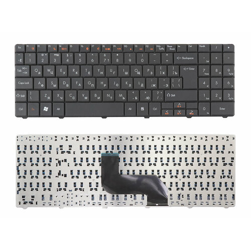 Клавиатура для ноутбука Packard Bell EasyNote TJ75 черная, Ver.2