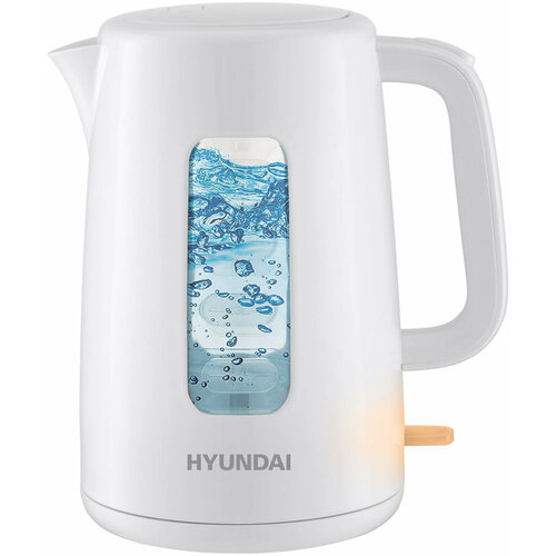 Чайник электрический Hyundai HYK-P3501 белый, пластик