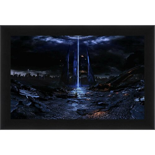 Плакат, постер на холсте Mass Effect 3. Размер 42х60 см