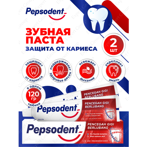 Зубная паста Pepsodent Защита от кариеса 120 гр. х 2 шт.