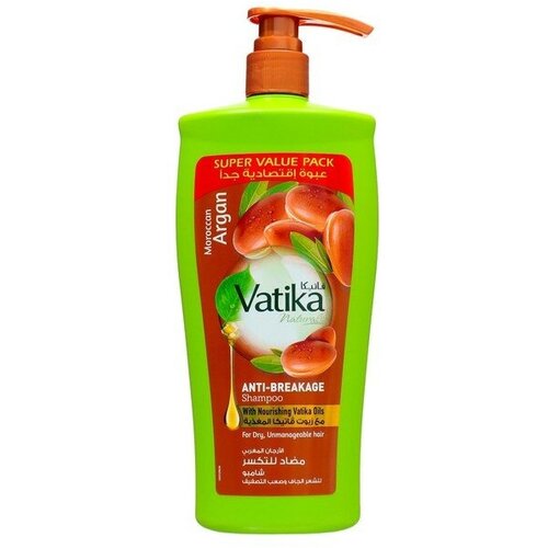 Шампунь для волос Dabur VATIKA ARGAN Мягкое увлажнение с дозатором, 600 мл